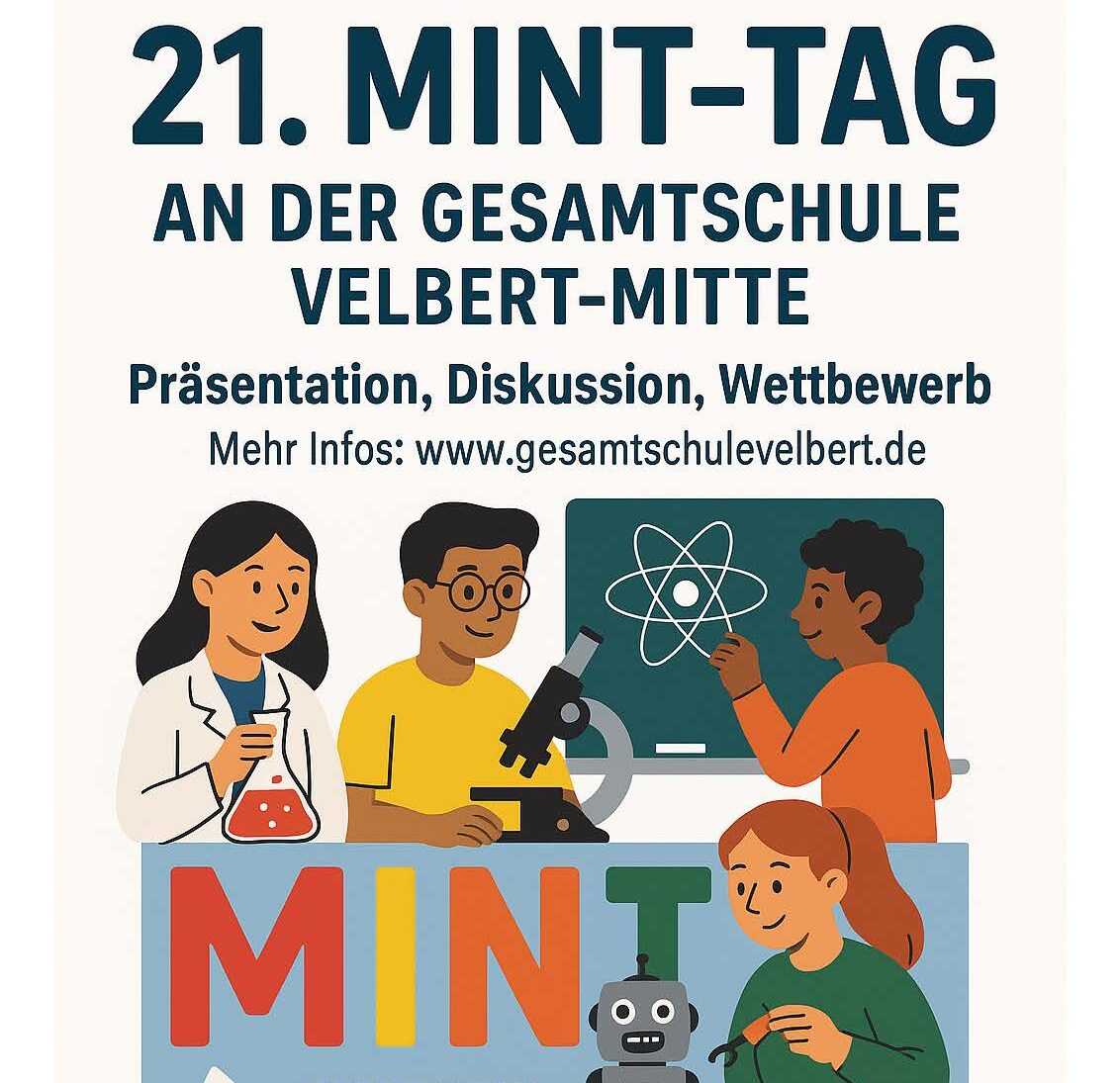 Unser 21. MINT-Tag steht im Februar 2026 an – Gesamtschule Velbert-Mitte
